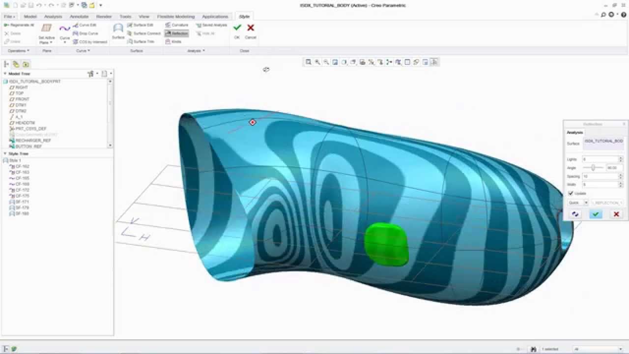 Creo Interactive Surface Design Extension - ISDX - Freiformflächen